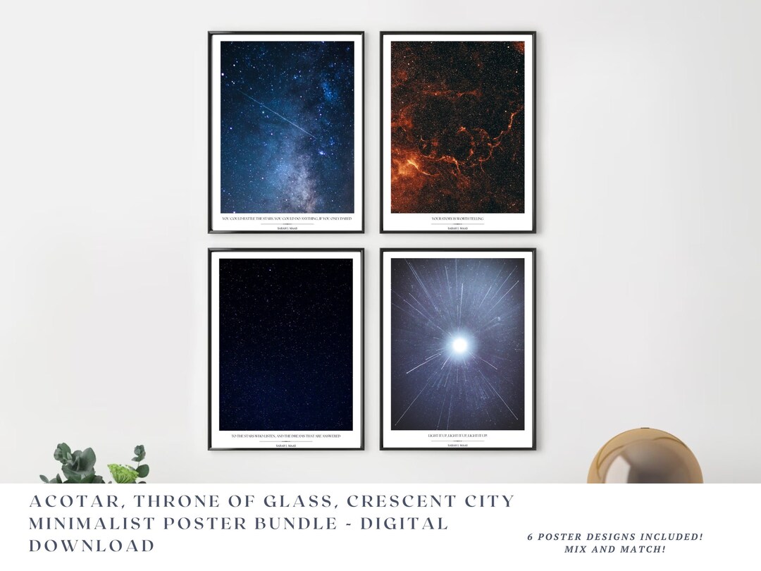 Polaroid Quote Posters - Sarah J. Maas - Etsy