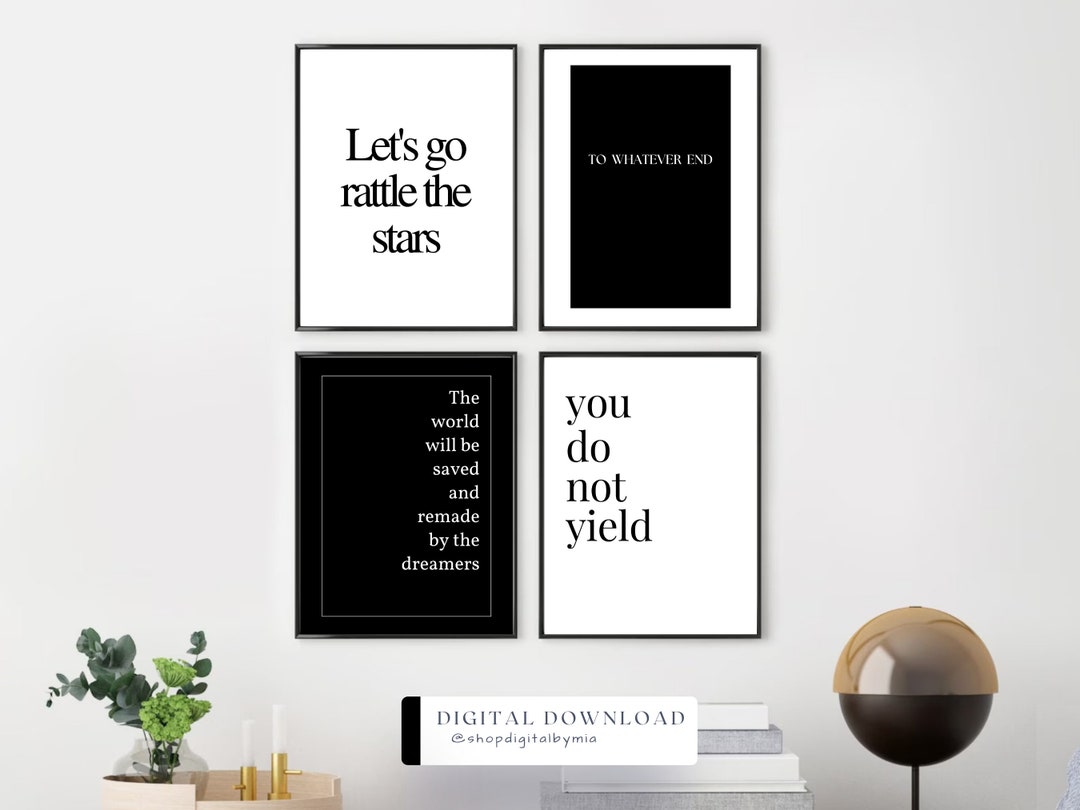 Minimalist Quote Posters - Sarah J Maas, ACOTAR, Throne of Glass ...