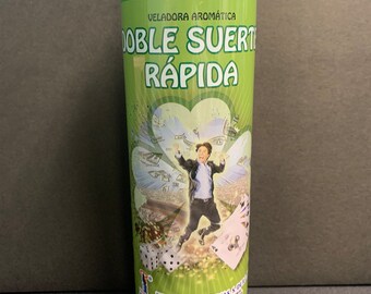 Doble Suerte Rapida Veladora, Double Fast Luck Fixed Candle - Etsy
