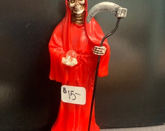 Santa Muerte Red - Etsy