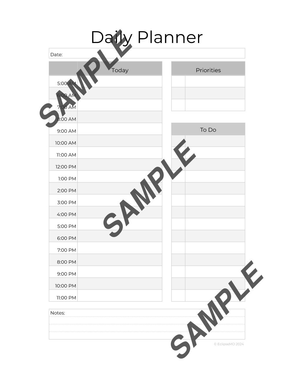 Minimalist Planner - Printable - Etsy