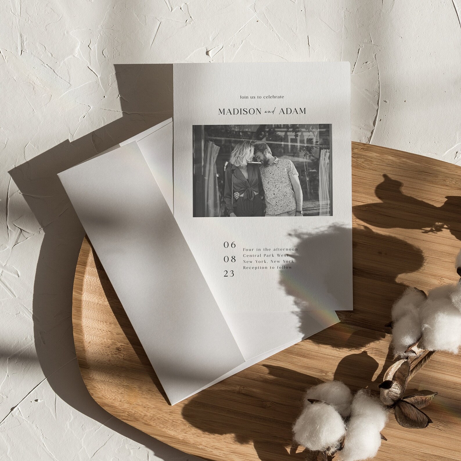 PORTRAIT Wedding Invitation Wedding Invitations Minimalist - Etsy