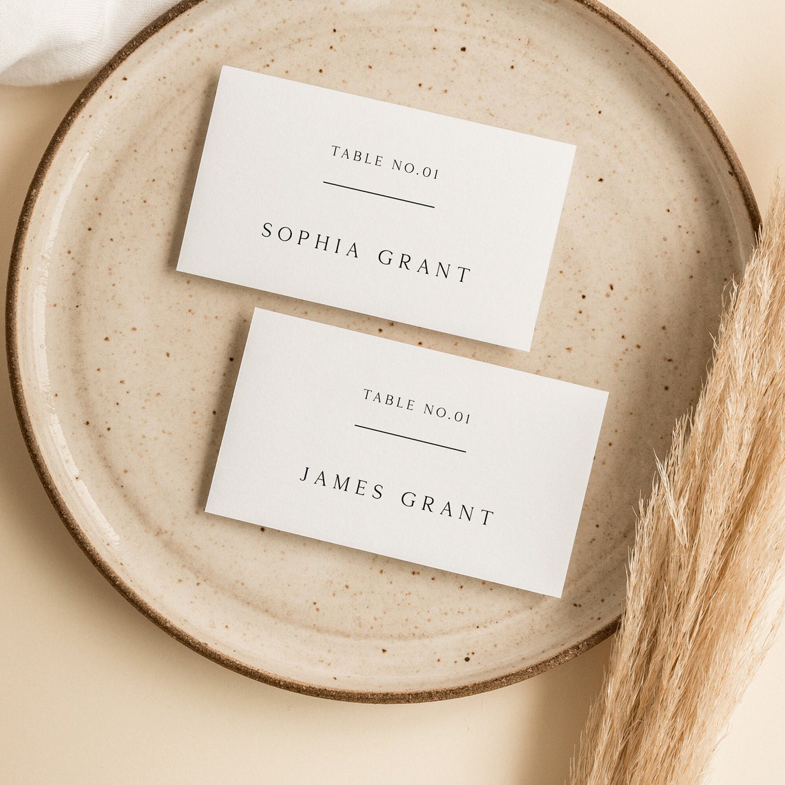 CLASSIC Minimalist Place Cards Wedding Place Cards Place Cards - Etsy