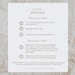 Wedding Program Template Order of Events Program Template - Etsy