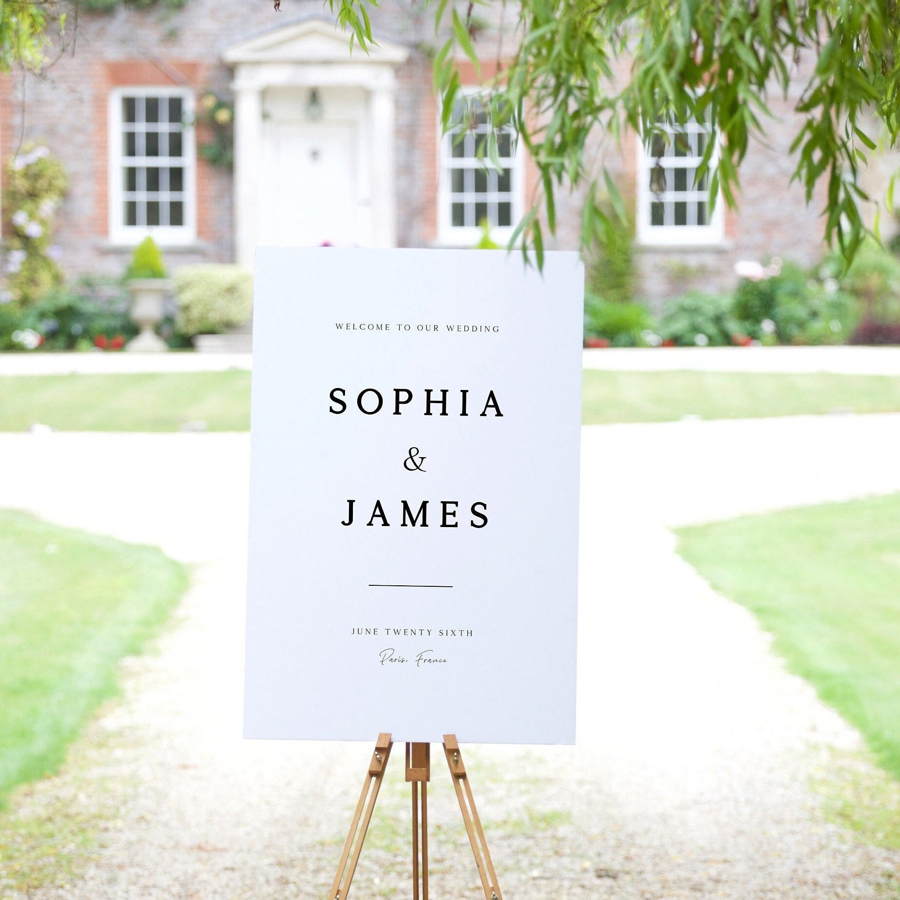 Minimalist Wedding Welcome Sign Template (digital Download) - Etsy