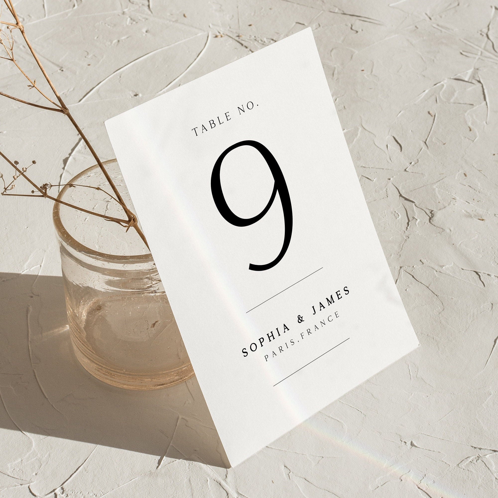 CLASSIC Minimalist Table Numbers,wedding Table Numbers,modern Wedding ...