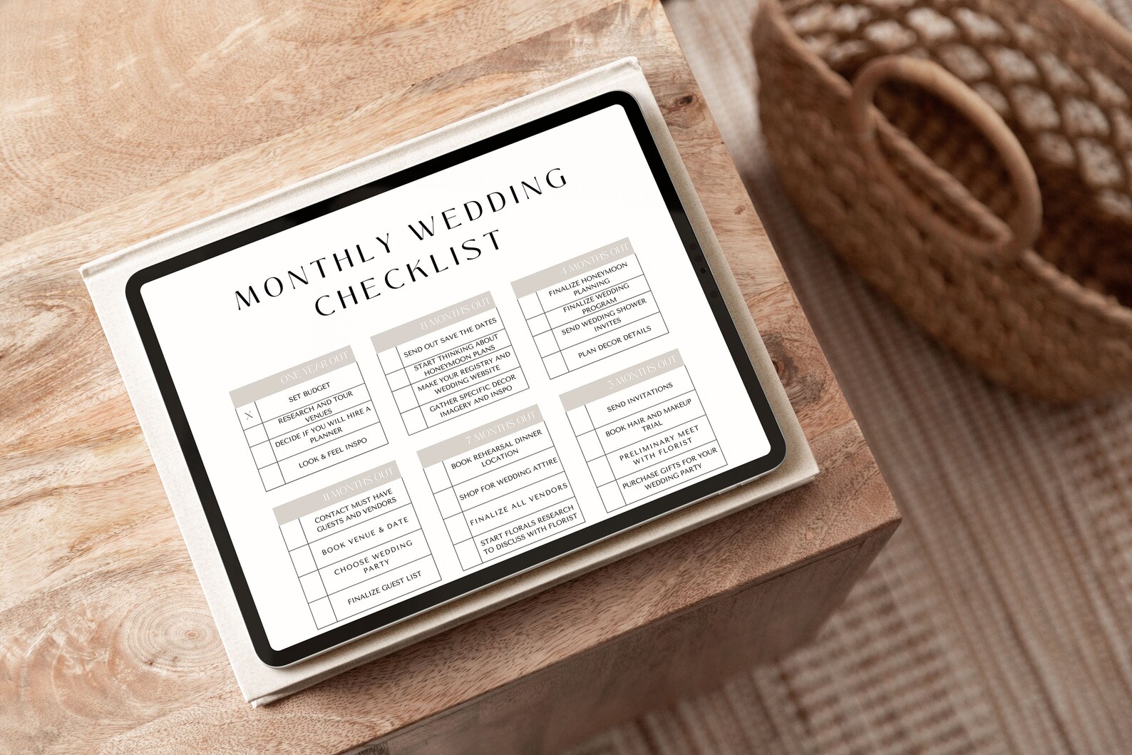 Printable Wedding Checklist Editable Digital Planner Instant Download ...