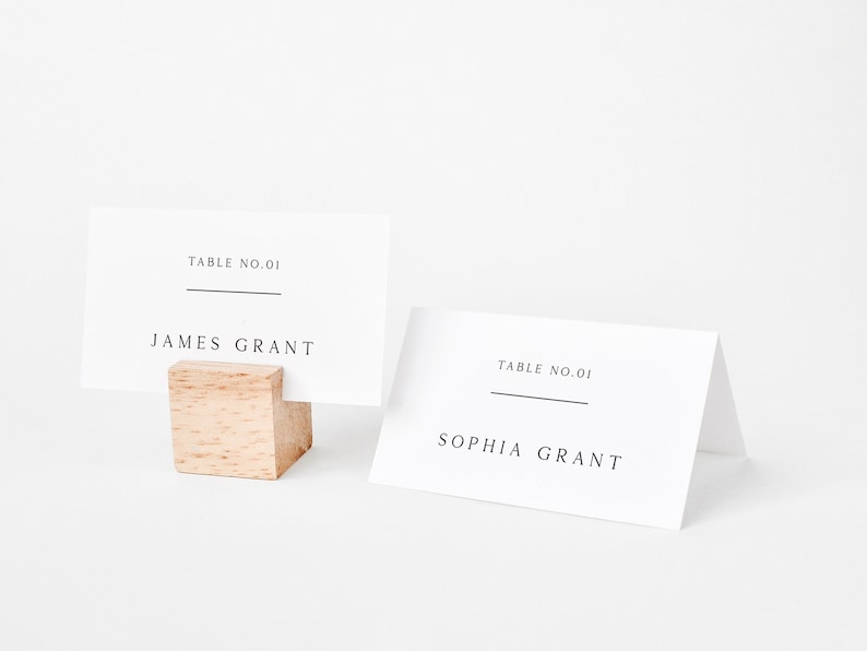 CLASSIC Minimalist Place Cards Wedding Place Cards Place Cards ...