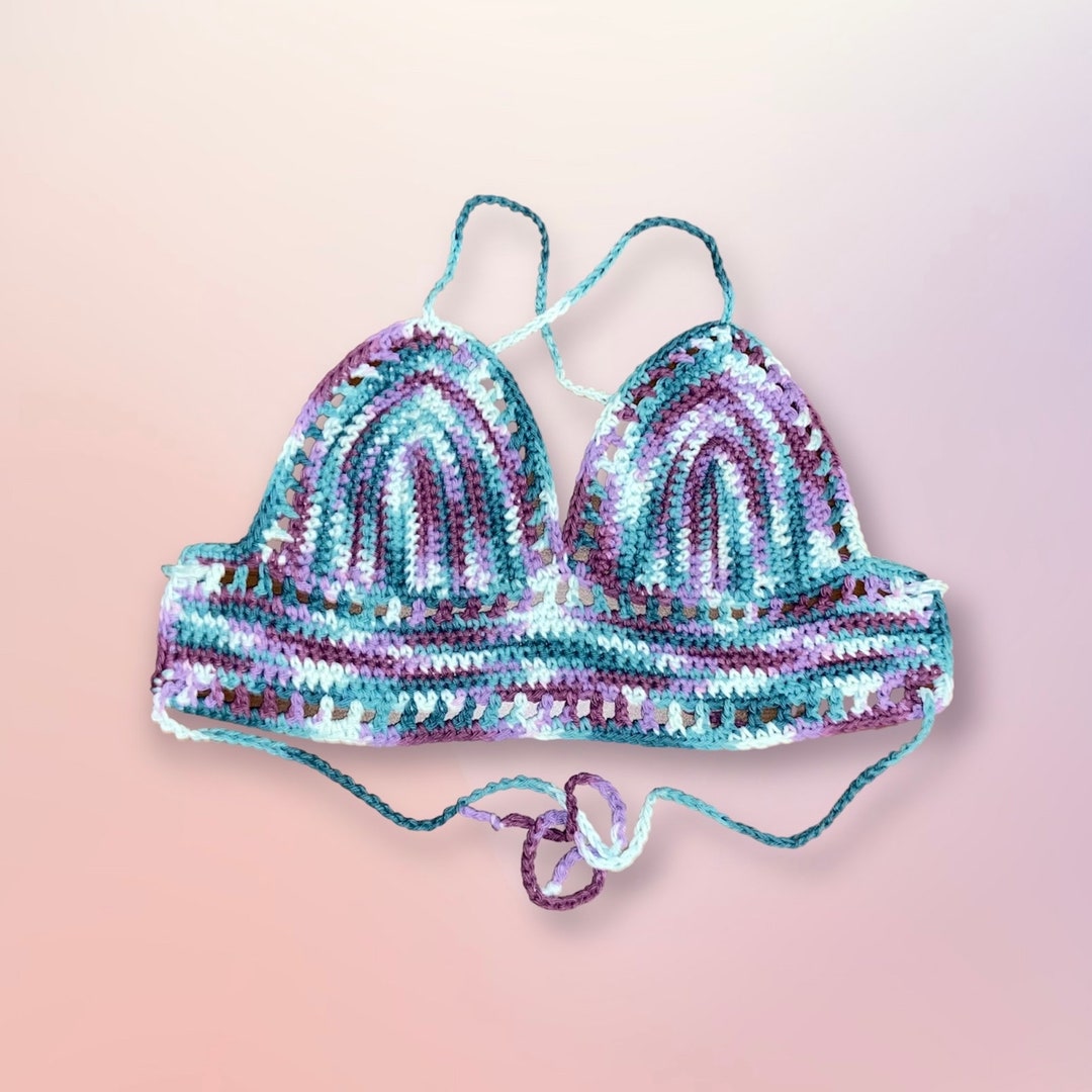 Super Cute Handmade Crochet Bralette Crop Top, Handmade Clothing ...