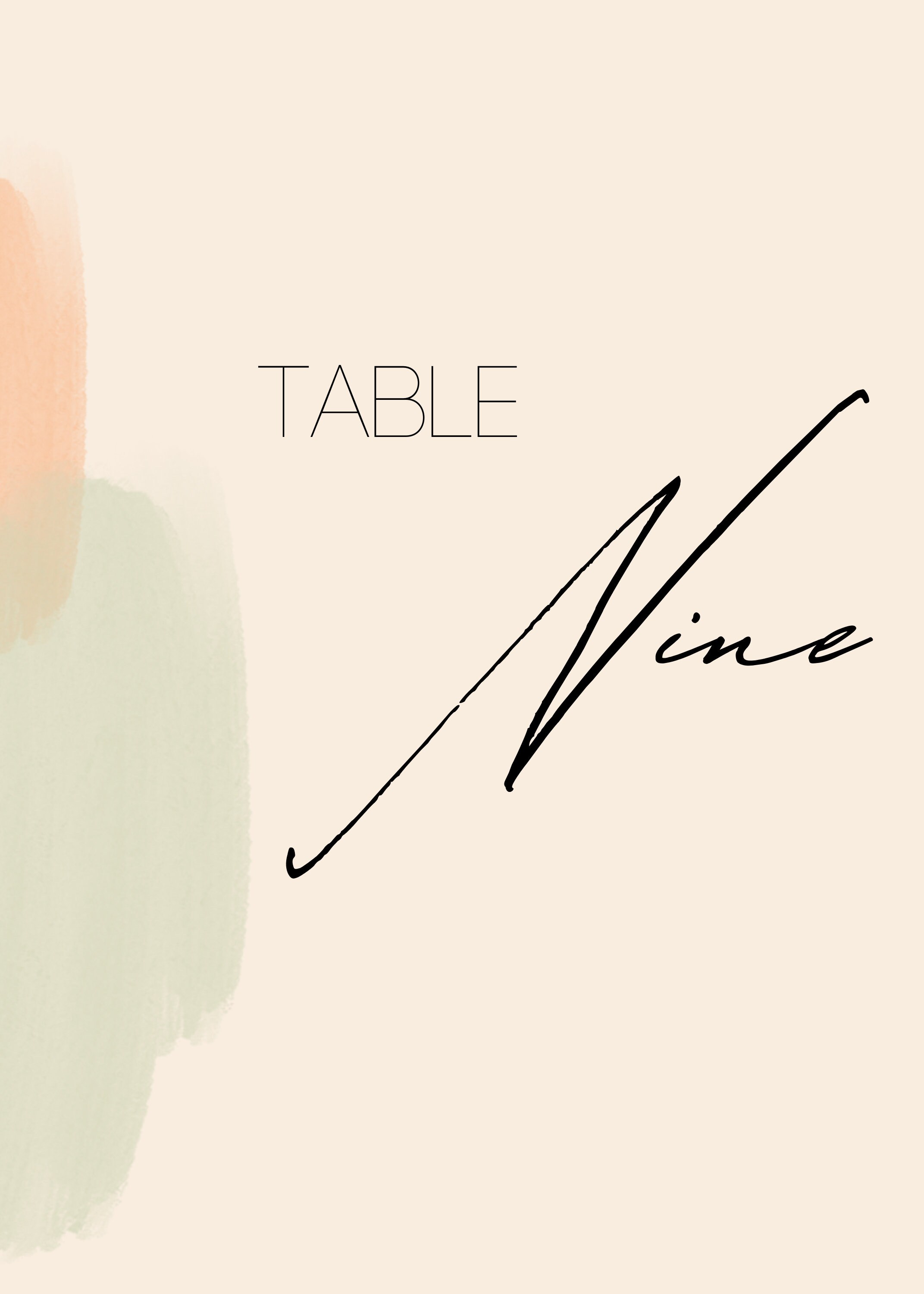 Neutral Minimalist Printable Table Numbers, Boho Wedding Decor, Elegant ...