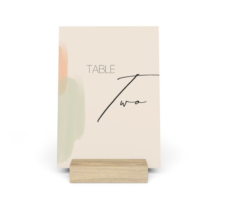 Neutral Minimalist Printable Table Numbers, Boho Wedding Decor, Elegant ...