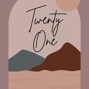 Desert Boho Printable Table Numbers in Mauve, Minimalist Wedding Table ...