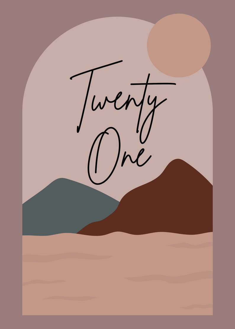 Desert Boho Printable Table Numbers in Mauve, Minimalist Wedding Table ...