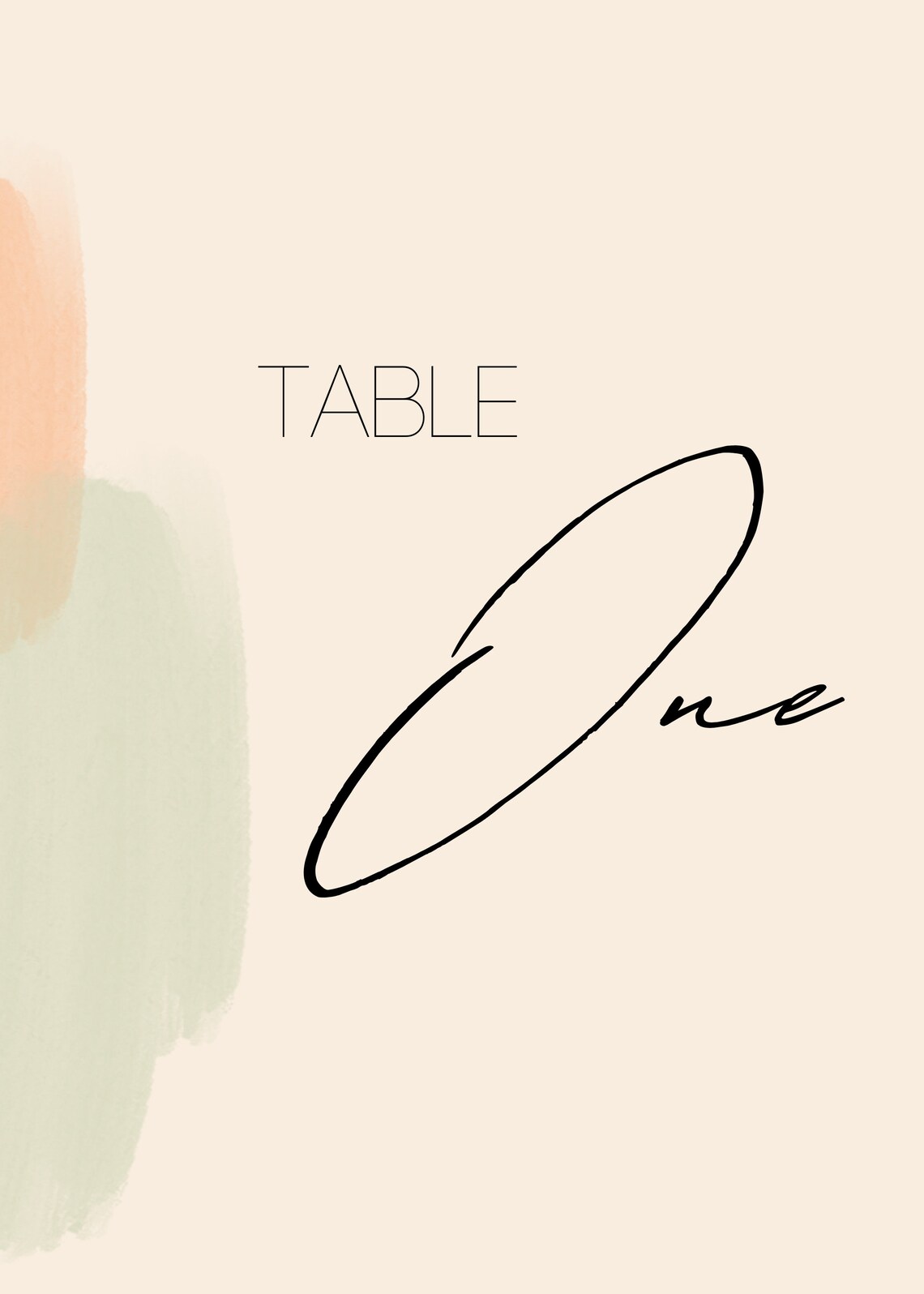 Neutral Minimalist Printable Table Numbers, Boho Wedding Decor, Elegant ...