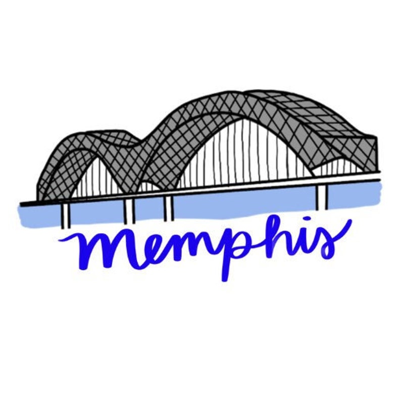 Memphis Bridge - Etsy
