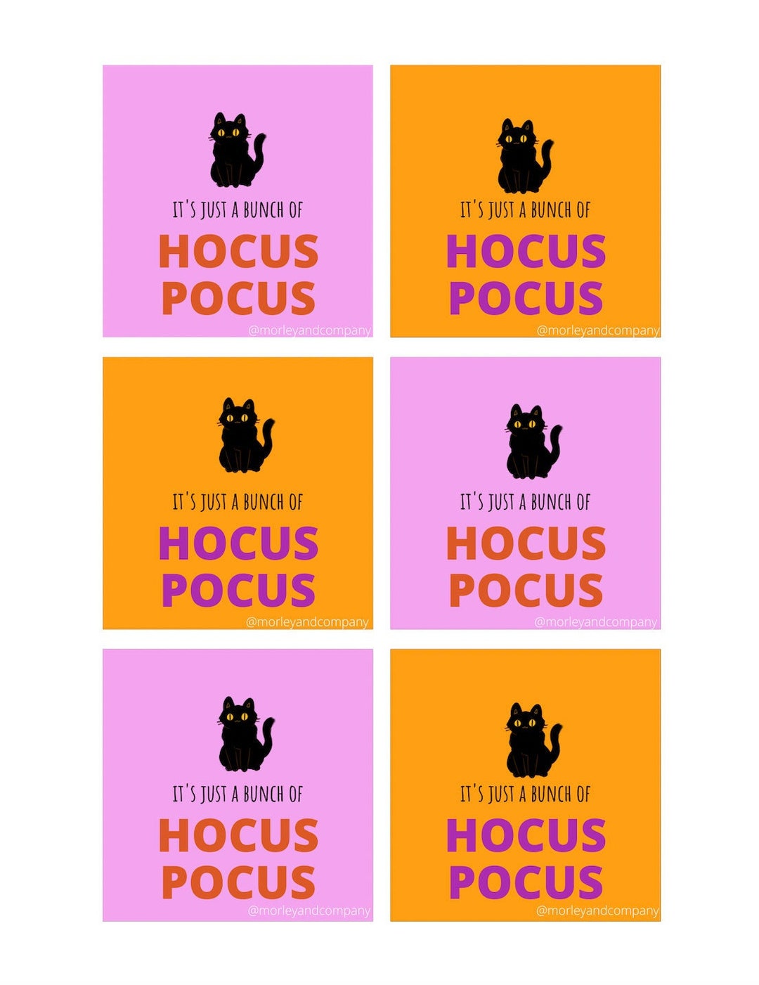 Hocus Pocus Cards: Instant Download - Etsy