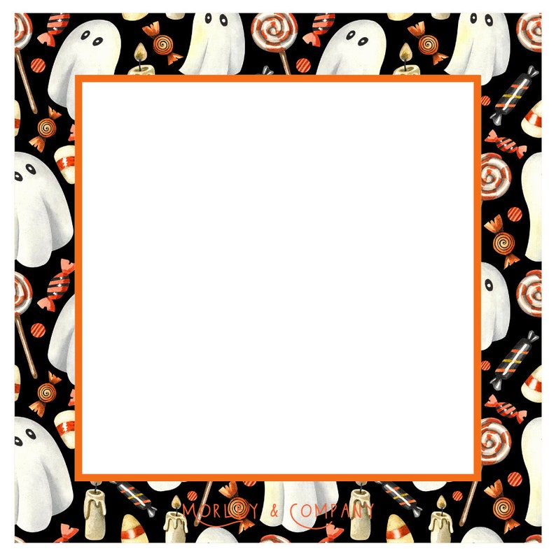 Halloween Border Gift Tags: Instant Download - Etsy