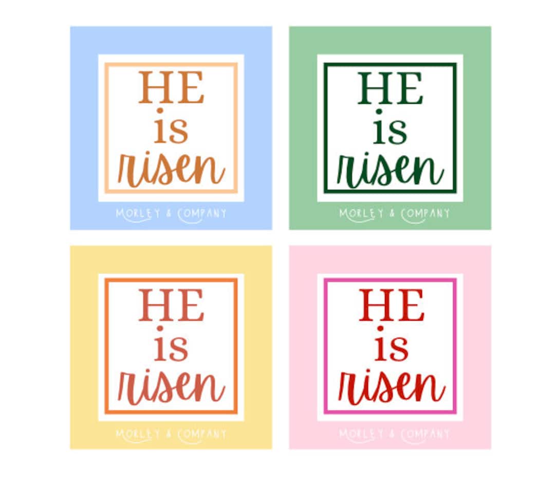 He is Risen Gift Tags: Instant Download - Etsy