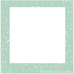 Blank Confetti 1 Cards: Instant Download - Etsy