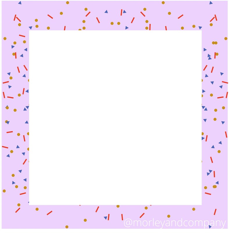 Blank Confetti 2 Cards: Instant Download - Etsy