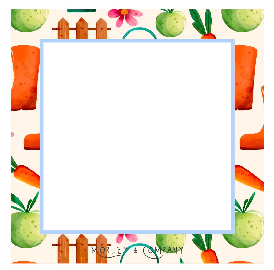 Garden Border Gift Tags: Instant Download - Etsy