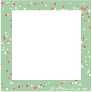 Blank Confetti 1 Cards: Instant Download - Etsy