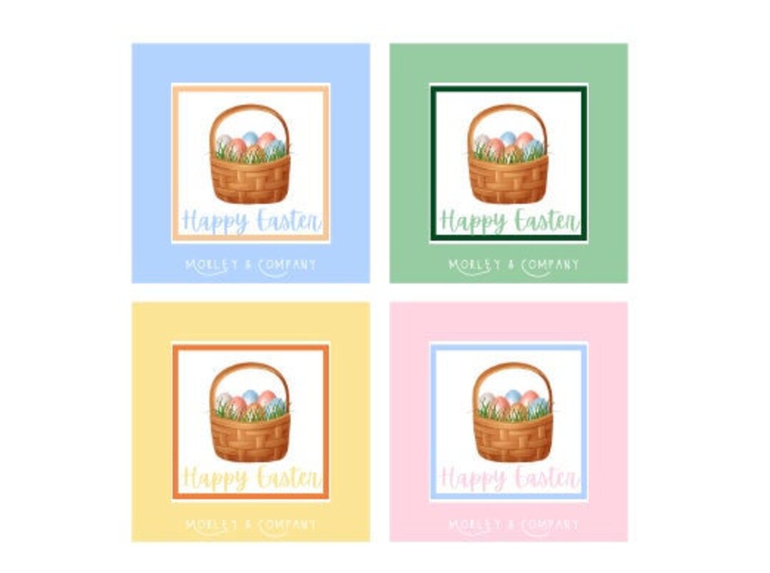 Happy Easter Gift Tags: Instant Download - Etsy