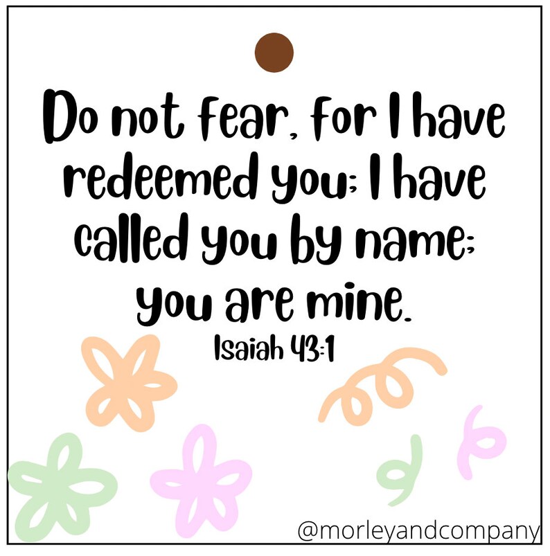 Do Not Fear Gift Tags: Instant Download - Etsy