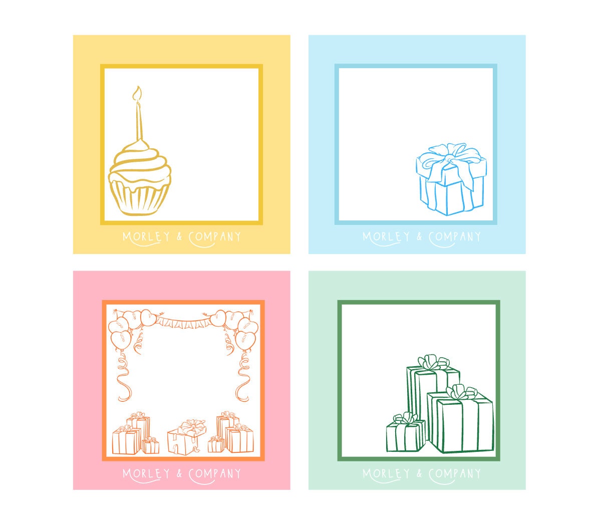 Birthday Party Gift Tags: Instant Download - Etsy