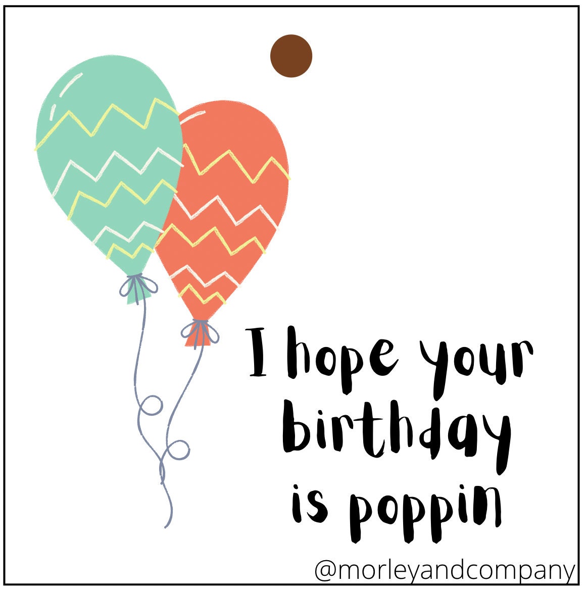 Poppin Birthday Gift Tags: Instant Download - Etsy