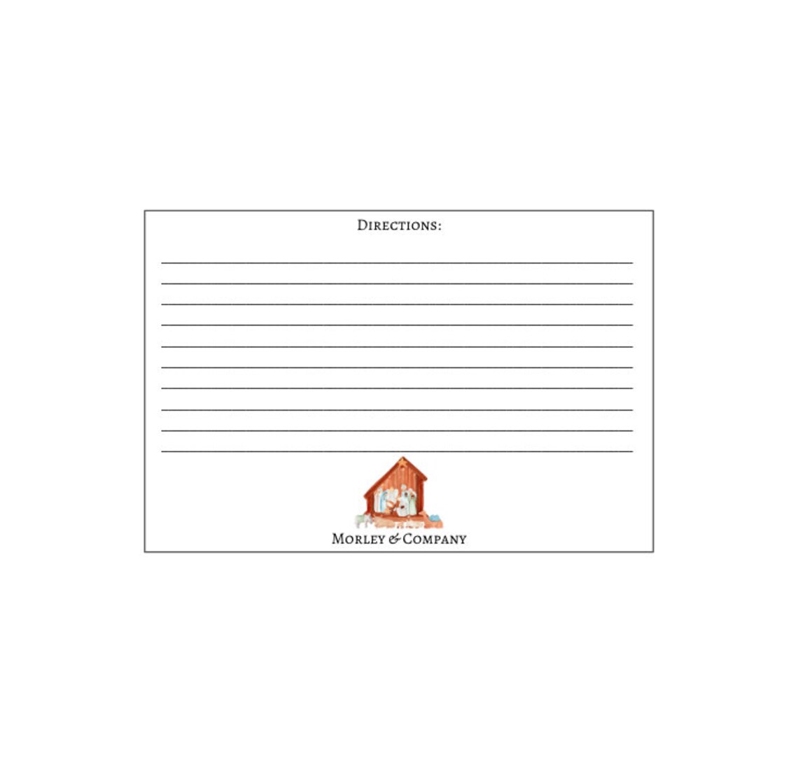 Nativity Recipe Cards: Instant Download - Etsy