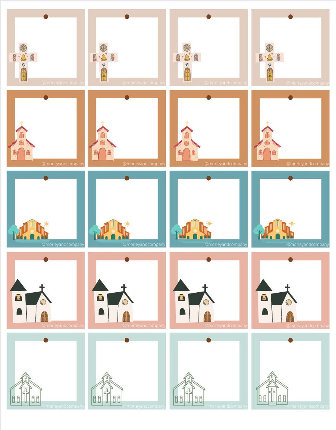 Church Variety Pack Gift Tags: Instant Download - Etsy