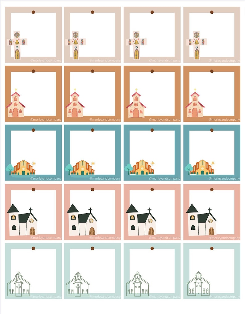 Church Variety Pack Gift Tags: Instant Download - Etsy
