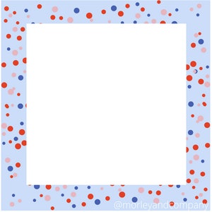 Blank Confetti 2 Cards: Instant Download - Etsy