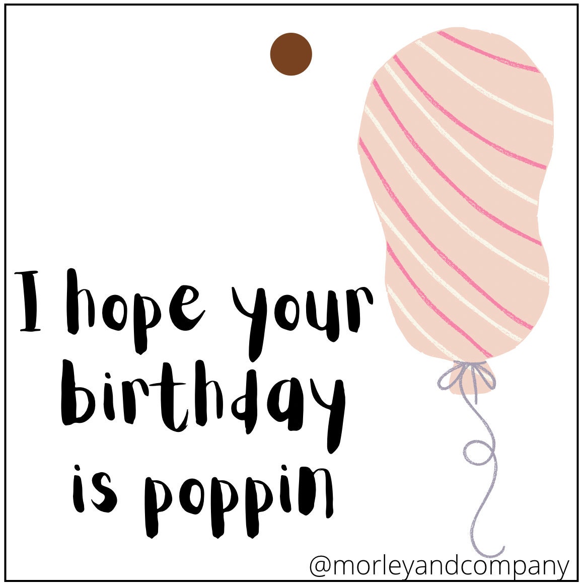 Poppin Birthday Gift Tags: Instant Download - Etsy