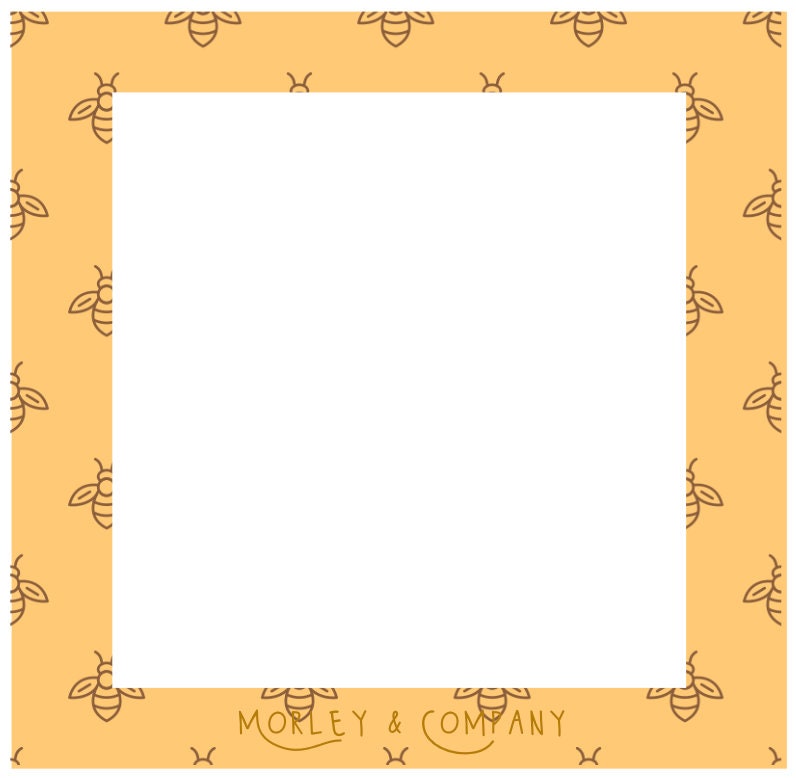 Bumble Bee Border Gift Tags: Instant Download - Etsy