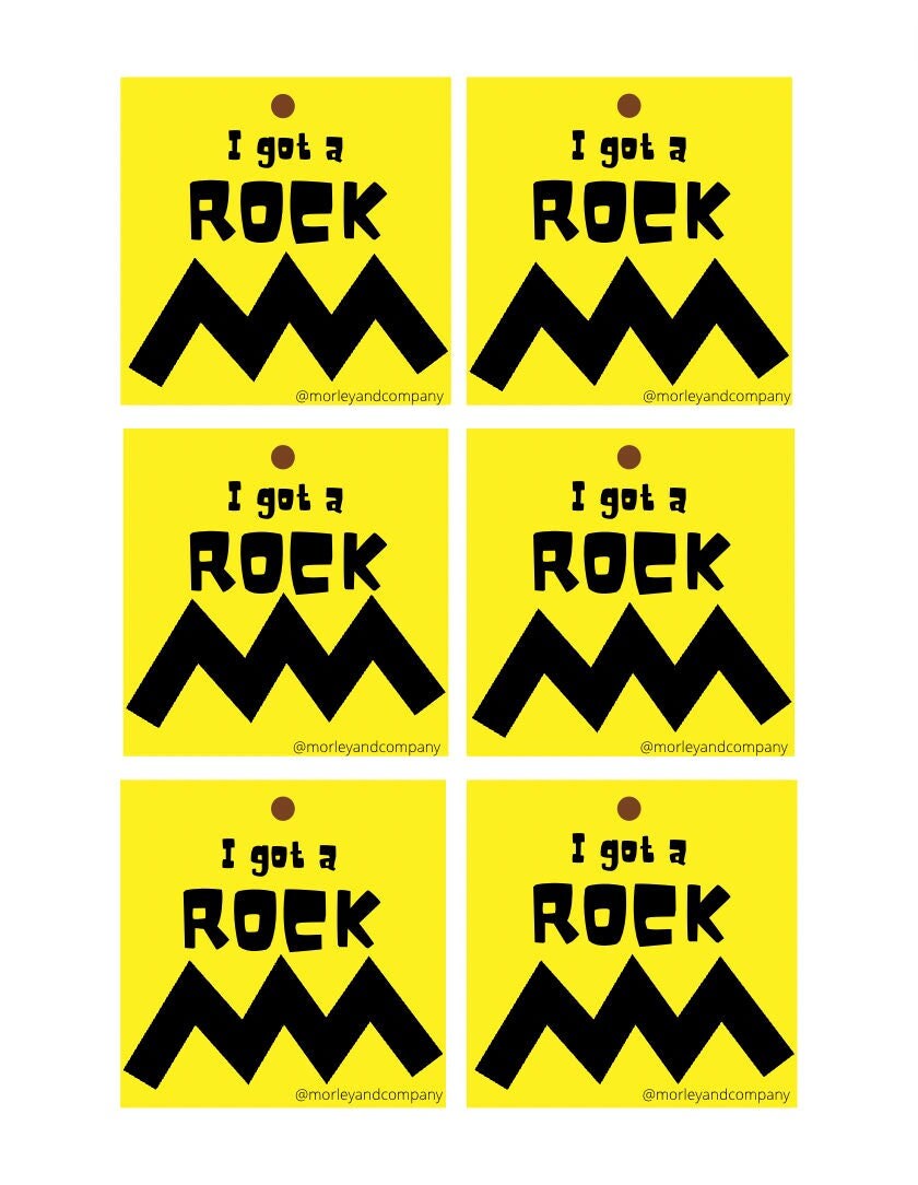 I Got a Rock Tags: Instant Download - Etsy