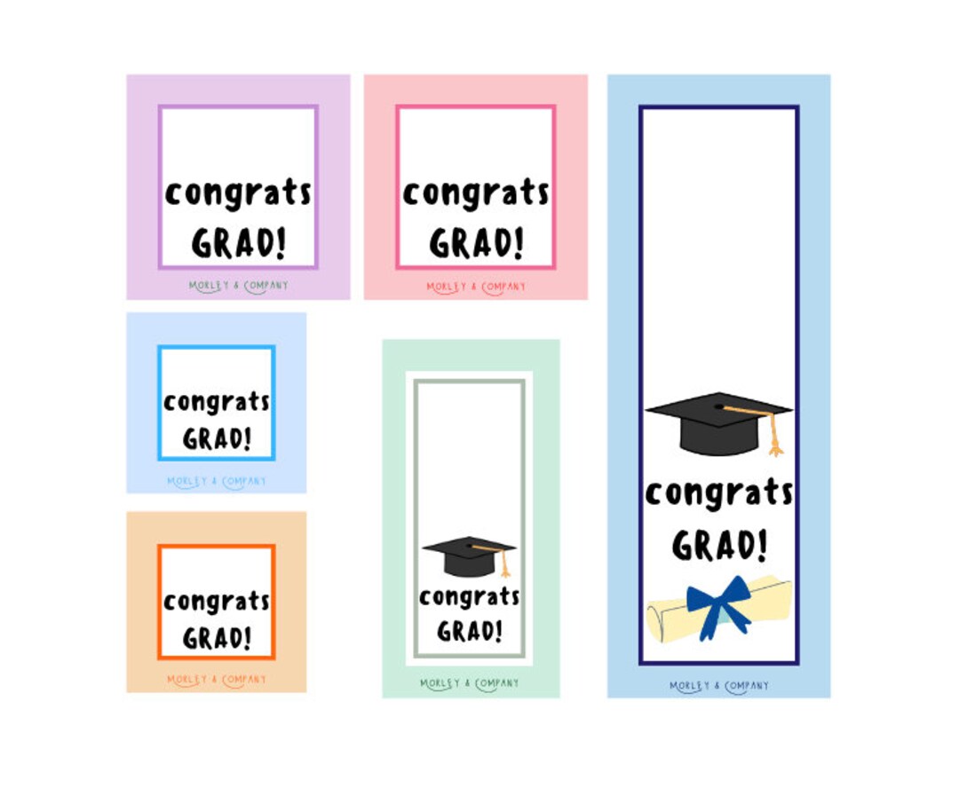 Congrats Grad Gift Tags: Instant Download - Etsy