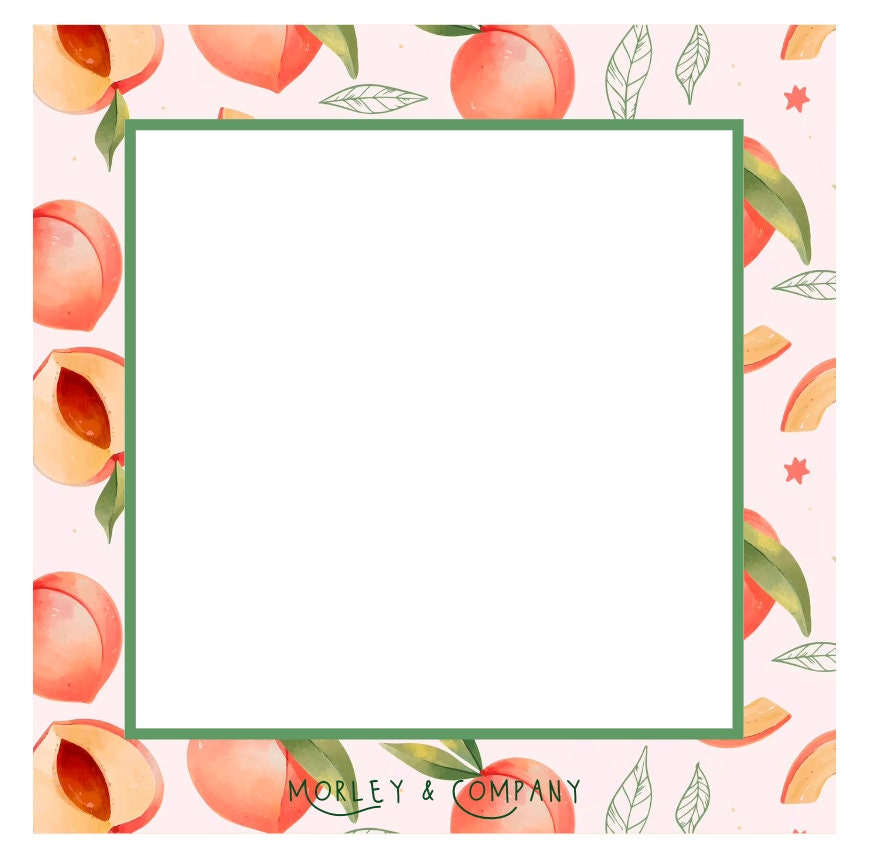 Peach Border Gift Tags: Instant Download - Etsy