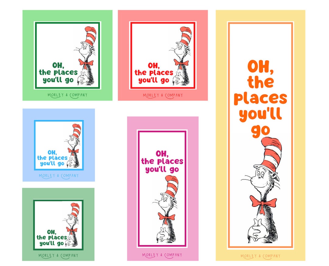 Oh the Places You'll Go Gift Tags: Instant Download - Etsy