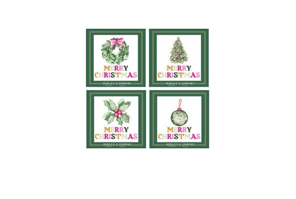 Merry Christmas Gift Tags: Instant Download - Etsy
