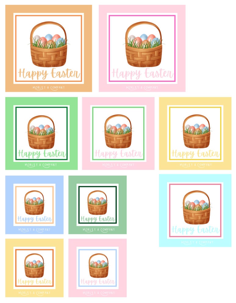 Happy Easter Gift Tags: Instant Download - Etsy