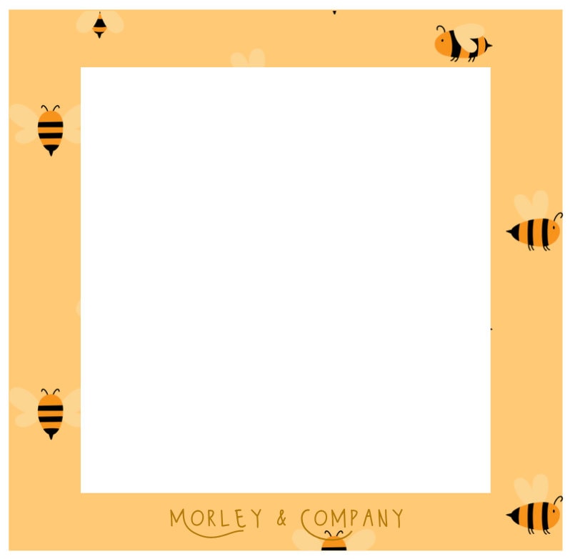 Bumble Bee Border Gift Tags: Instant Download - Etsy