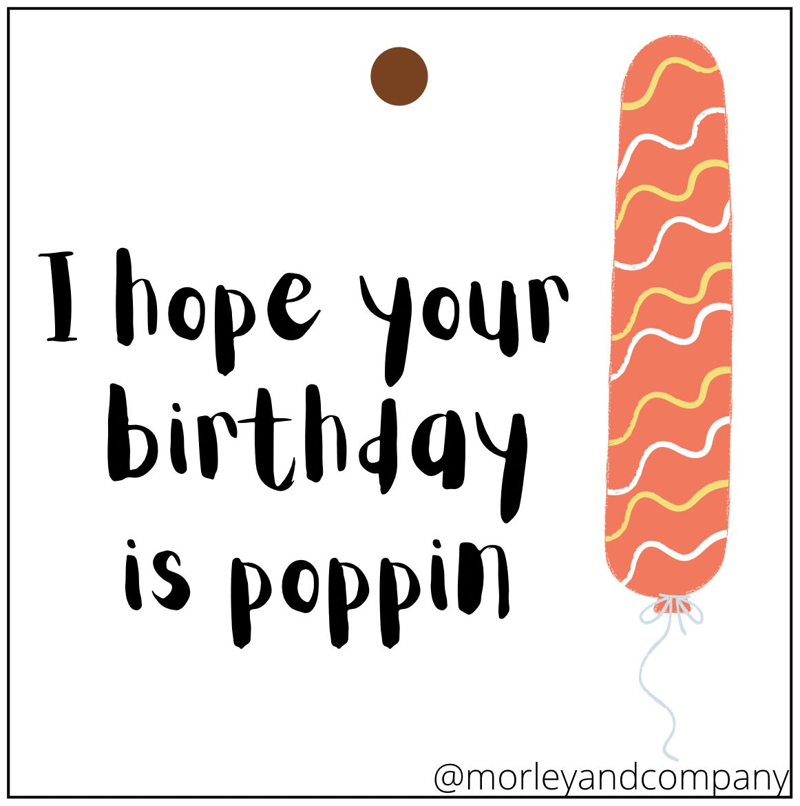 Poppin Birthday Gift Tags: Instant Download - Etsy