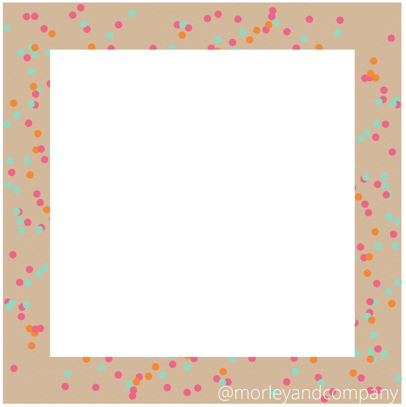 Blank Confetti 1 Cards: Instant Download - Etsy