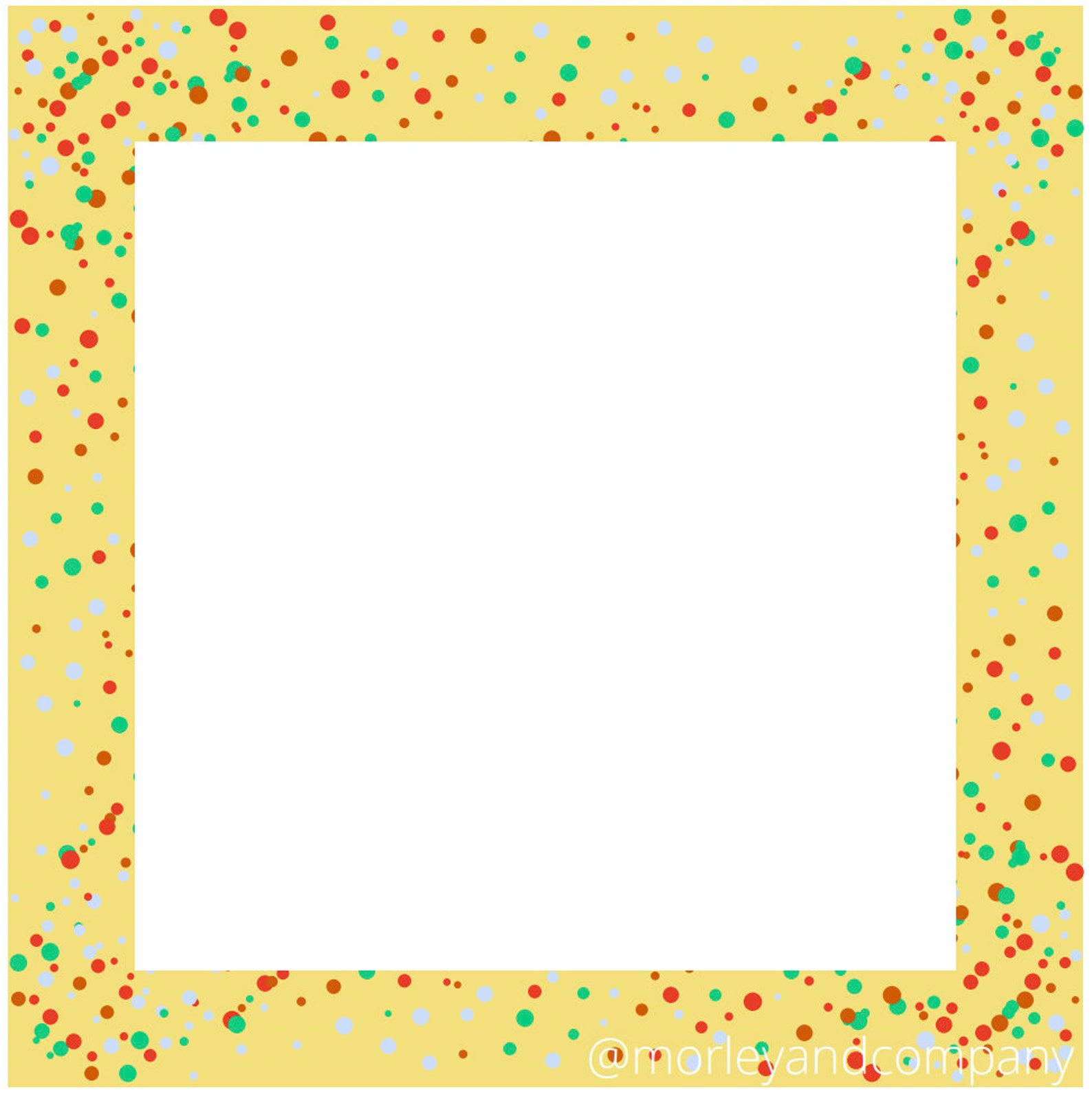 Blank Confetti 2 Cards: Instant Download - Etsy