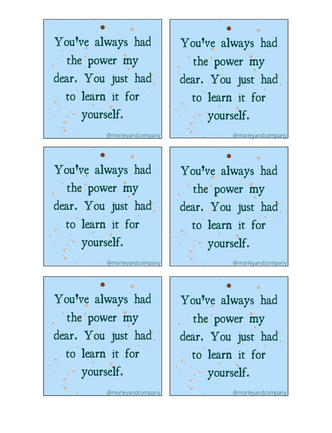 Wizard of Oz Gift Tags: Instant Download - Etsy