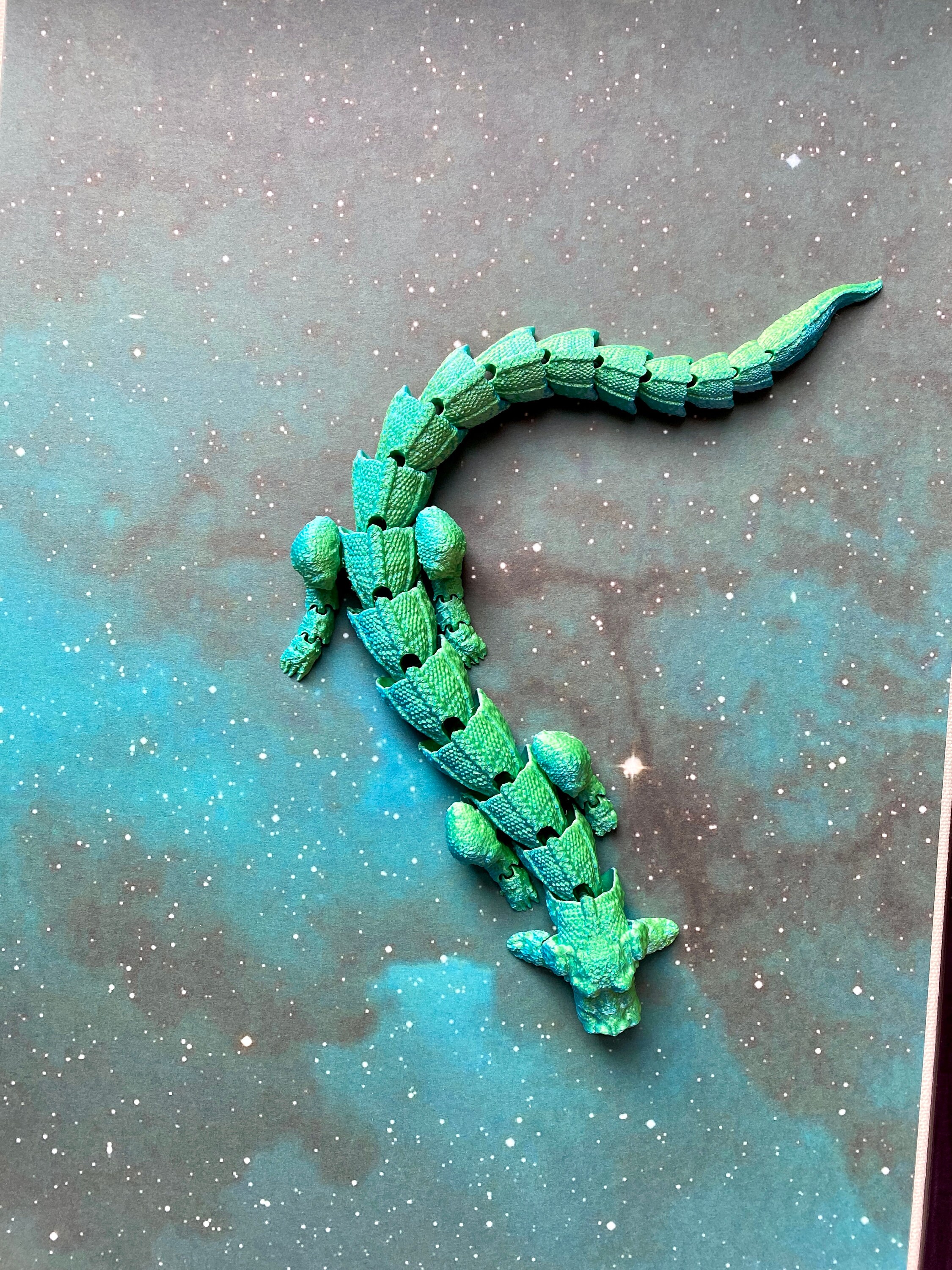 3D Printed Articulated Falkor - Etsy