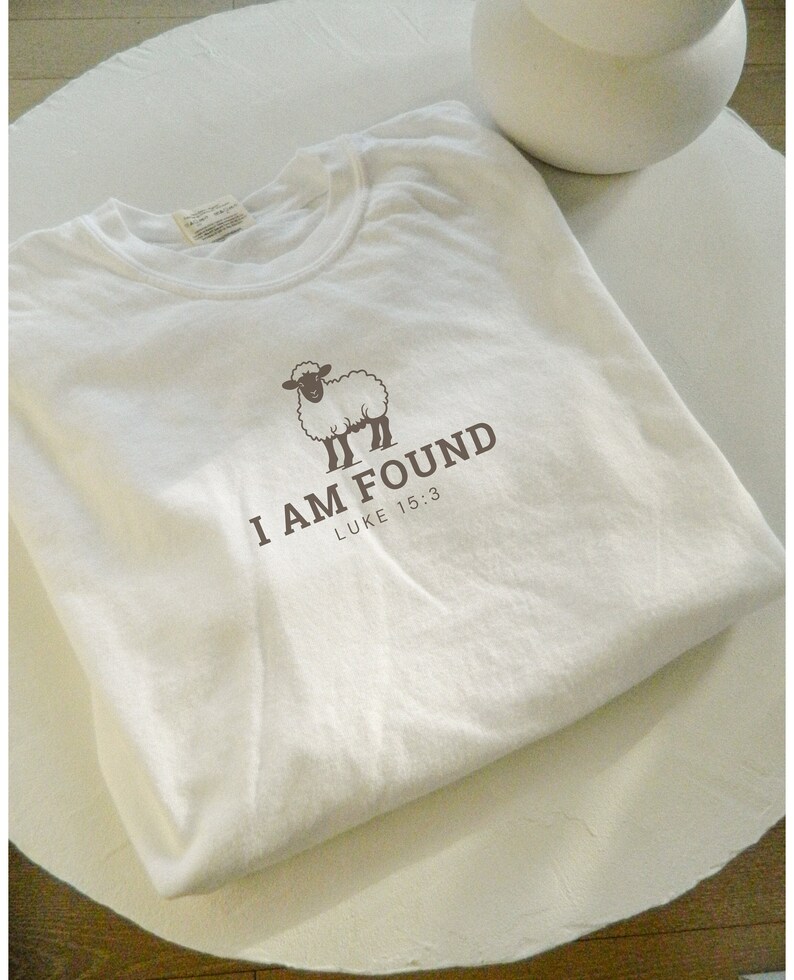 Lost Sheep Graphic Tee Christian Minimalist Shirt Inspirational ...