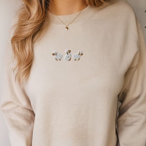 ORIGINAL Embroidered Lost Sheep Sweatshirt: Christian Psalm 23 Crewneck ...